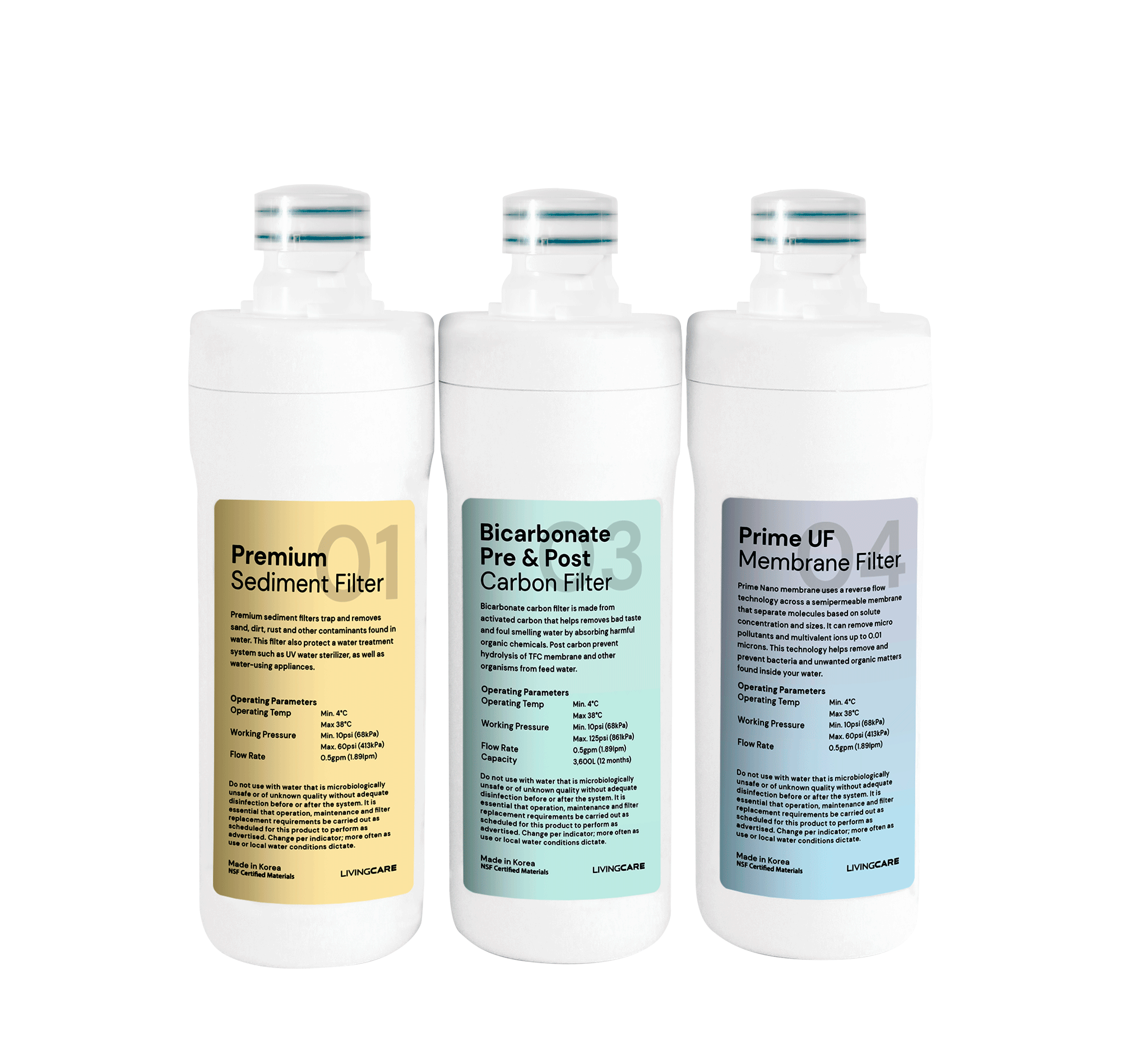 Under sink Non-Alkaline Water Filtration System Singapore - Livingcare SG